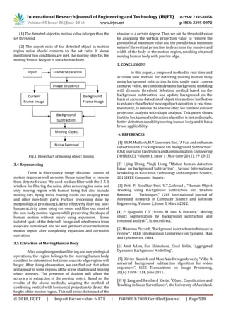 IRJET- Moving Object Detection using Foreground Detection for Video Surveillance System | PDF ...