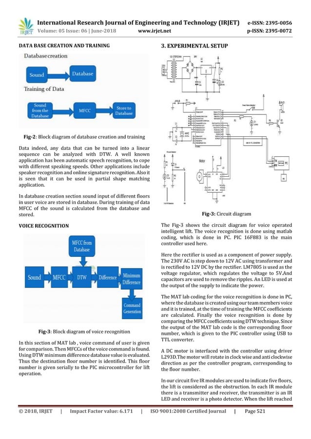 IRJET-Voice Operated Intelligent Lift | PDF | Digital Audio | Computer Software and Applications