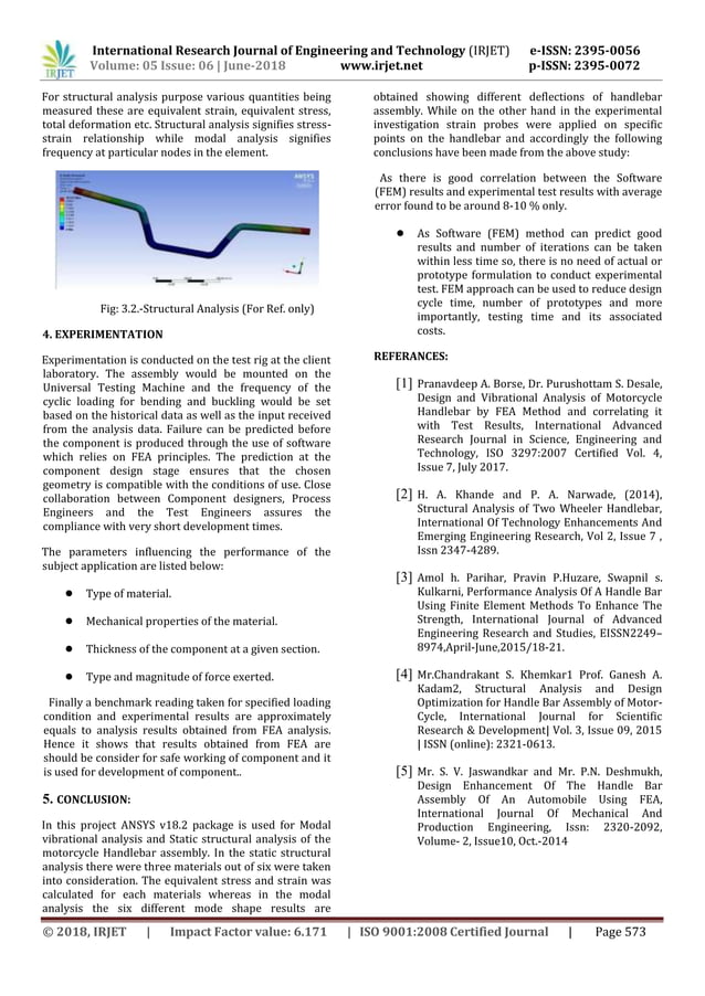 IRJET- Design Analysis & Optimization of Two Wheeler Handlebar | PDF IRJET- Design Analysis & Optimization of Two Wheeler Handlebar | PDF