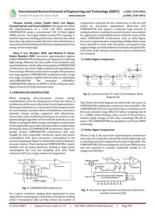 IRJET- A Implementation of High Speed On-Chip Monitoring Circuit by using SAR Based Comparator ...