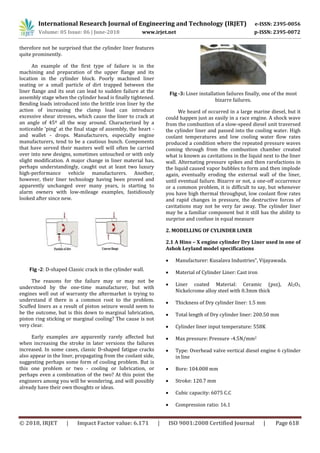 IRJET- Design and Analysis of Dry Cylinder Liner with FEA | PDF