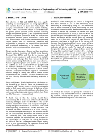 IRJET- Sanctioned Load Monitoring & Controlling by using PLC | PDF