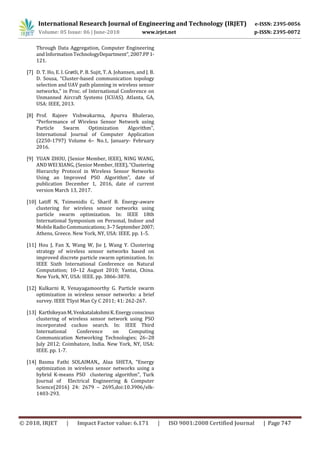 IRJET- Chaos based Secured Communication in Energy Efficient Wireless Sensor Networks | PDF