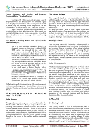 IRJET- Fault Detection and Prediction of Failure using Vibration Analysis | PDF | Internet ...