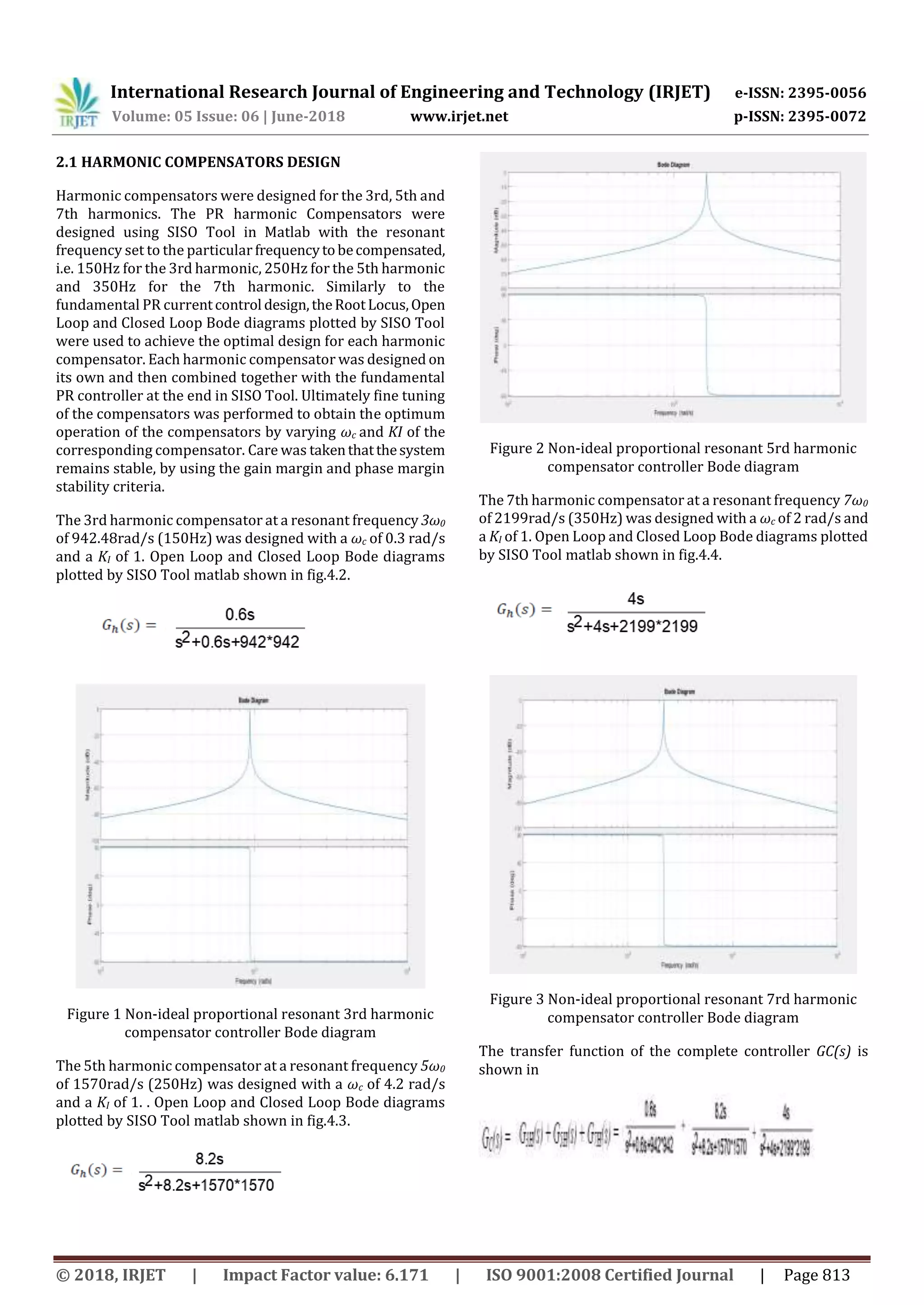 IRJET-Proportional Resonant Controller with Resonant Harmonic Compensators for Three-Phase ...