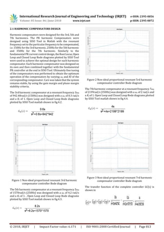 IRJET-Proportional Resonant Controller with Resonant Harmonic Compensators for Three-Phase ...