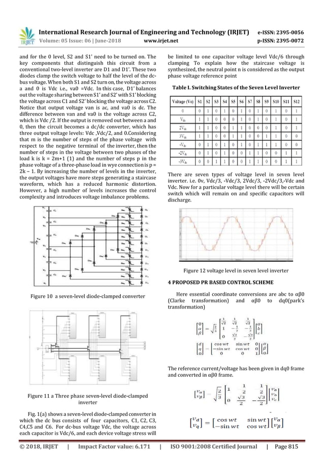 IRJET-Proportional Resonant Controller with Resonant Harmonic Compensators for Three-Phase ...
