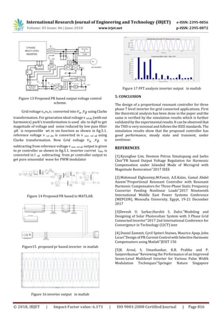 IRJET-Proportional Resonant Controller with Resonant Harmonic Compensators for Three-Phase ...