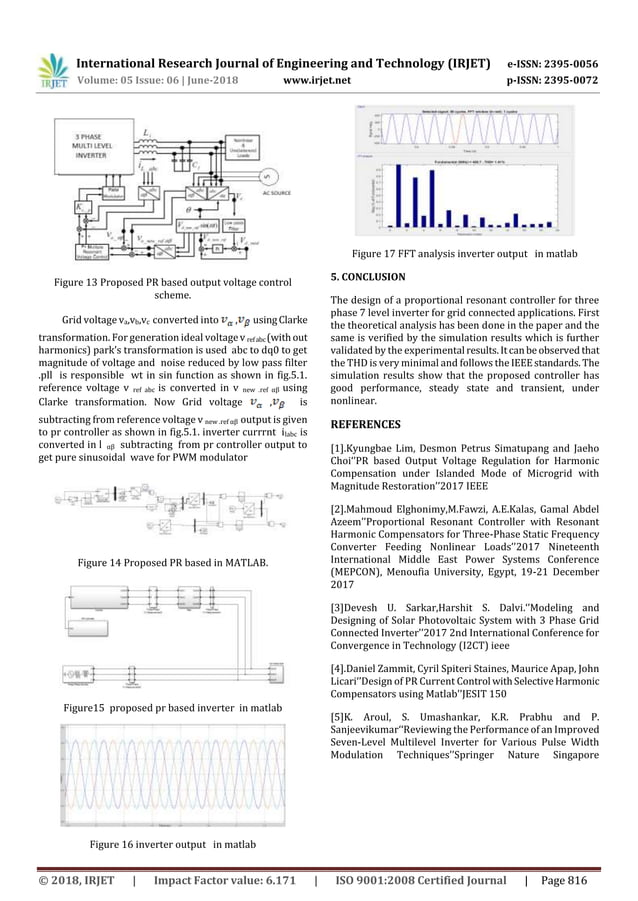 IRJET-Proportional Resonant Controller with Resonant Harmonic ...