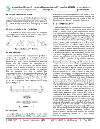 IRJET-ATM Security using GSM Technology | PDF | Credit Cards | Personal Debt