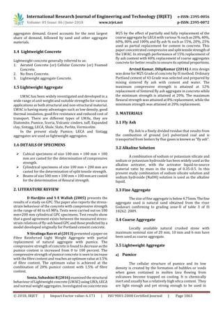 IRJET-An Experimental Study on Effect of Partial Replacement of Normal ...
