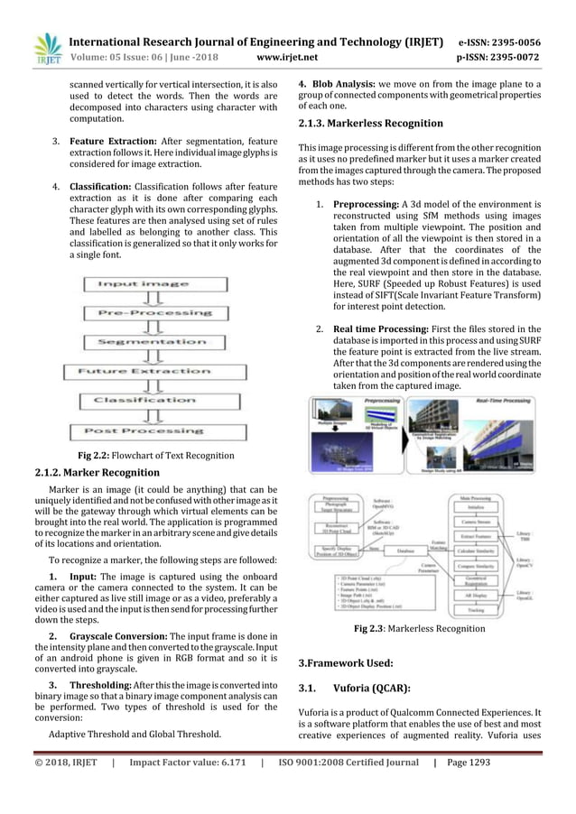 IRJET-Implementation of Image Processing using Augmented Reality | PDF | Augmented Reality ...