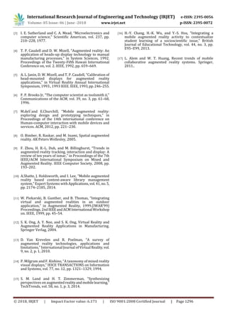 IRJET-Implementation of Image Processing using Augmented Reality | PDF ...