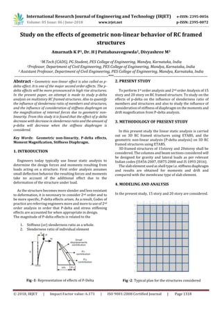 IRJET-Study on the Effects of Geometric Non-Linear Behavior of RC Framed Structures | PDF