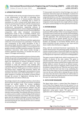 IRJET-Space Invaders: An Educational Game in Virtual Reality | PDF