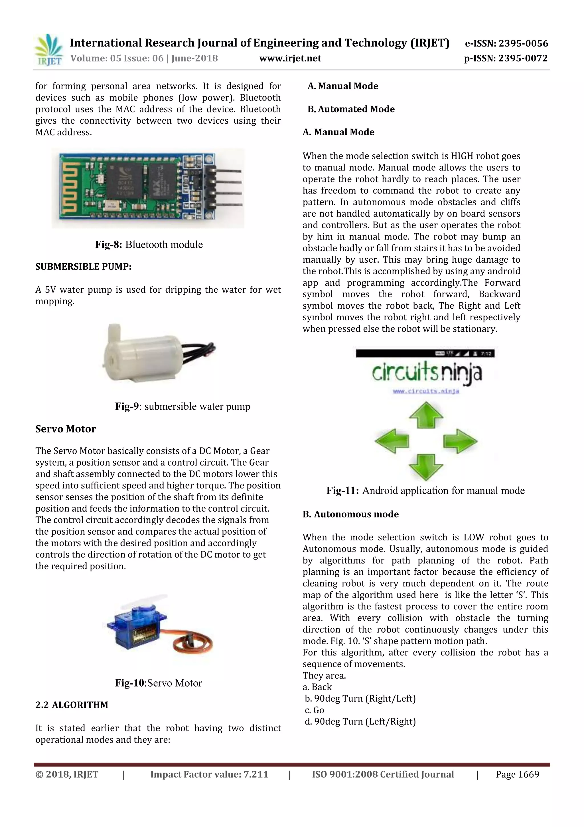 IRJET- Autonomous Floor Cleaning BOT | PDF