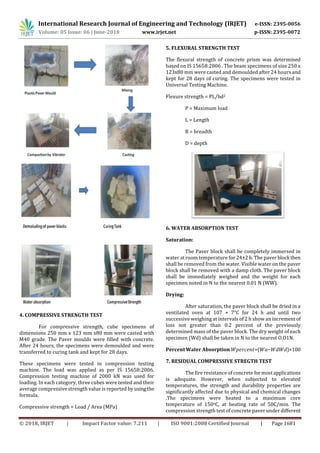 IRJET-Replacement of Cement by Granite Powder in Paver Blocks | PDF