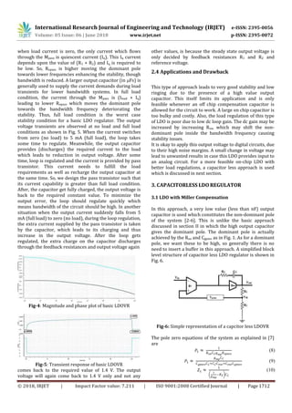 IRJET-Design of Capacitor Less LDO Regulator by using Cascode Compensation Technique | PDF