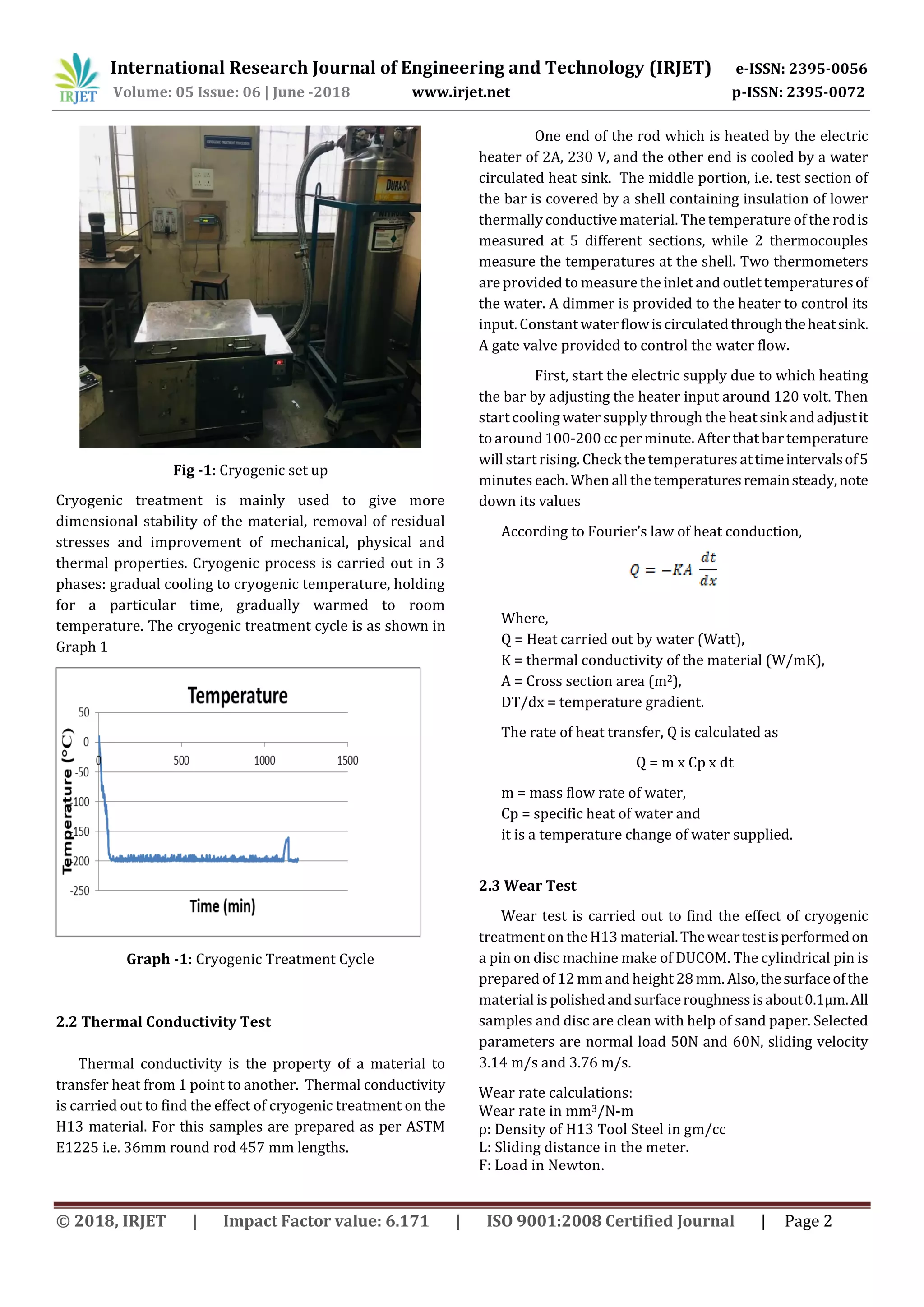 IRJET-Experimental Investigation of Thermal Conductivity, Wear Behavior and Hardness of ...