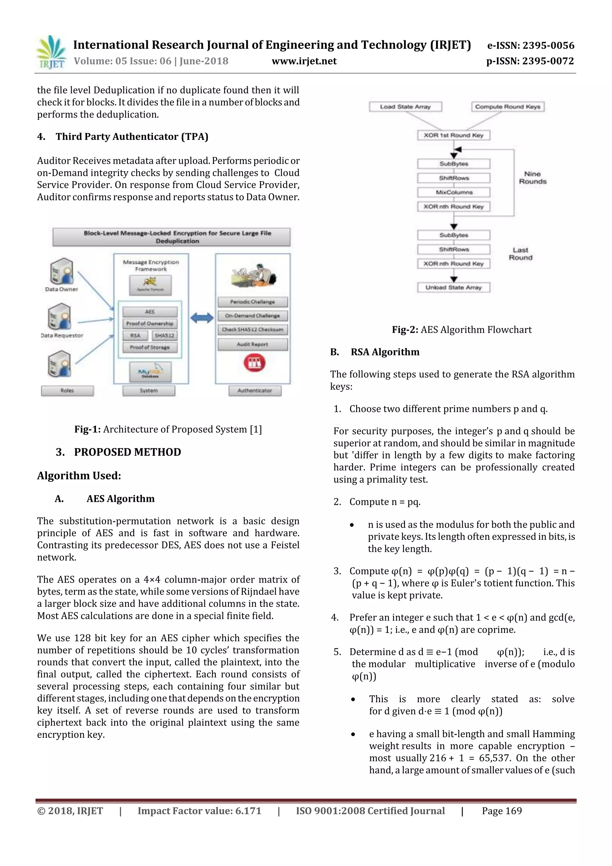 IRJET-Block-Level Message Encryption for Secure Large File to Avoid De-Duplication | PDF