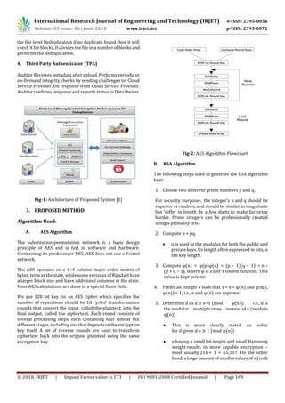 IRJET-Block-Level Message Encryption for Secure Large File to Avoid De-Duplication | PDF