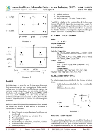 IRJET- Comparative Result of Displacement and Stress for Tapered Beam L/D=1.25 by FEM Program ...