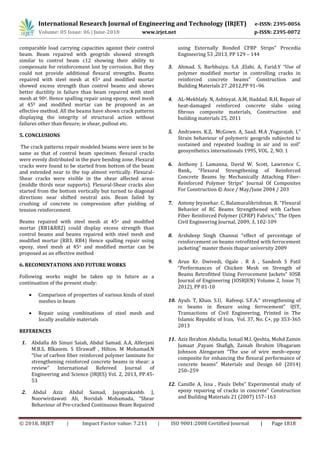 IRJET- Experimental Evaluation of Strength of Damaged RCC Beam Repaired ...