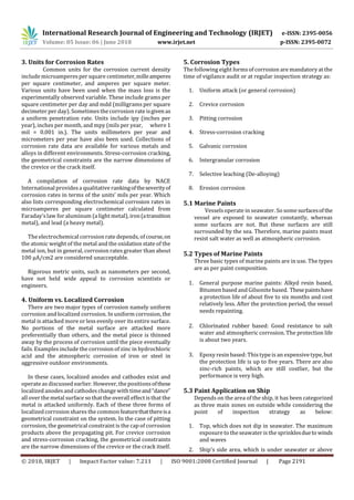 IRJET-Review of Marine Environmental Corrosion and Application of an ...