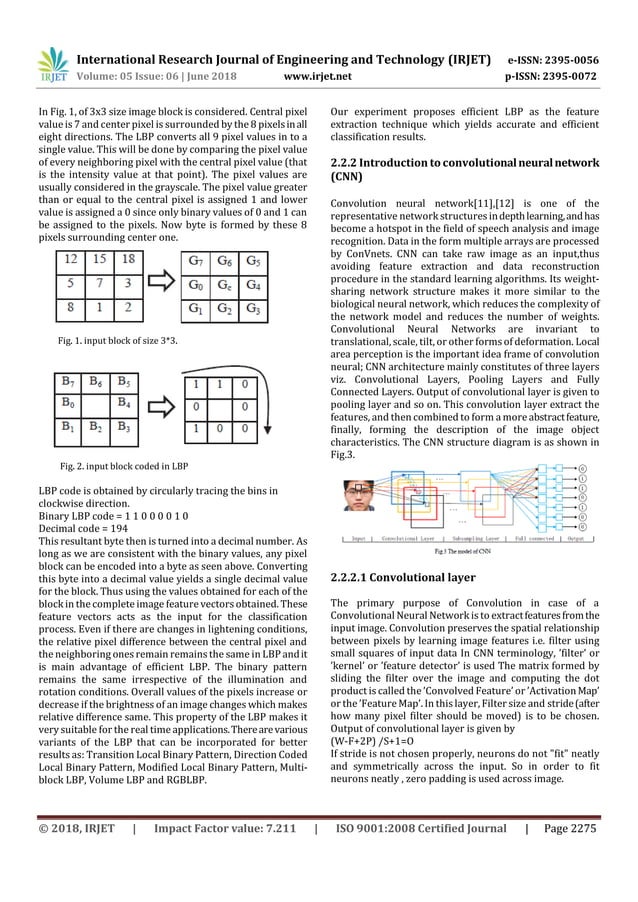 IRJET-Facial Expression Recognition using Efficient LBP and CNN | PDF