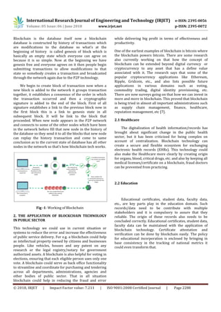 IRJET-Overview of Blockchain Technology in Government/Public Sectors | PDF
