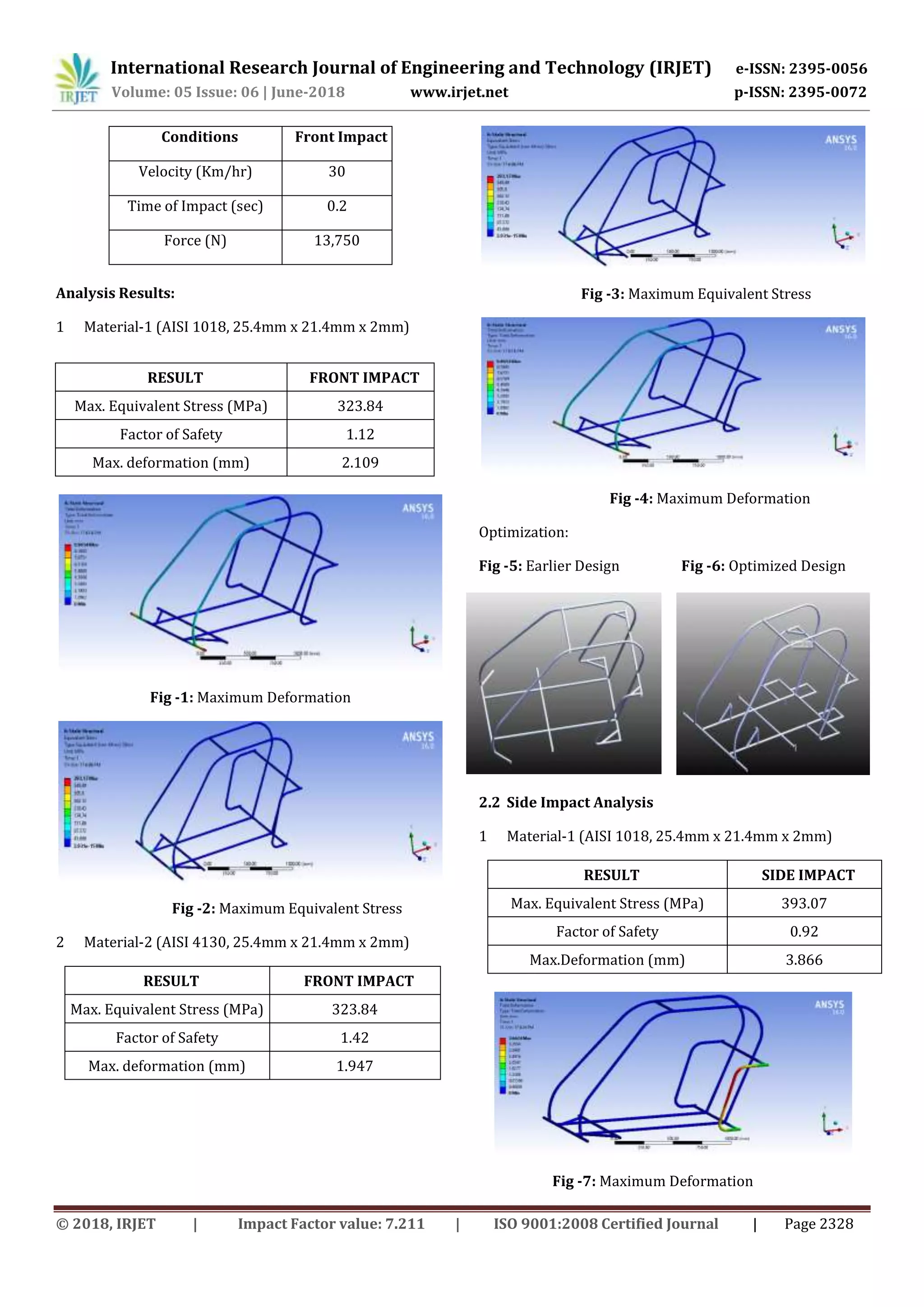 IRJET- Design, Analysis and Mathematical Modelling of Efficycle | PDF