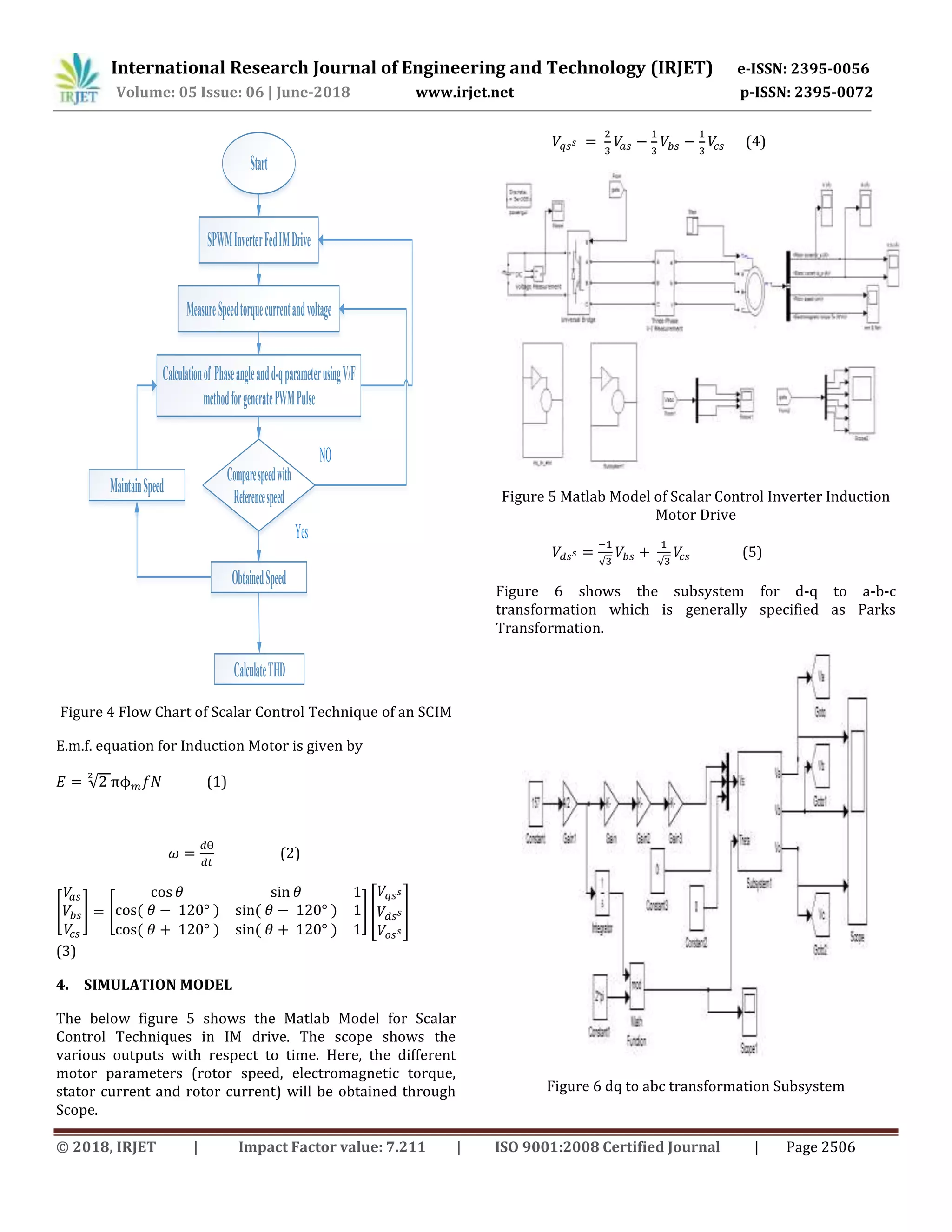 IRJET-Comparison between Scalar & Vector Control Technique for Induction Motor Drive | PDF