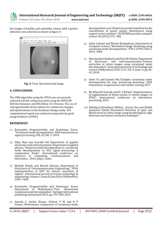 IRJET-Retina Image Decomposition using Variational Mode Decomposition | PDF