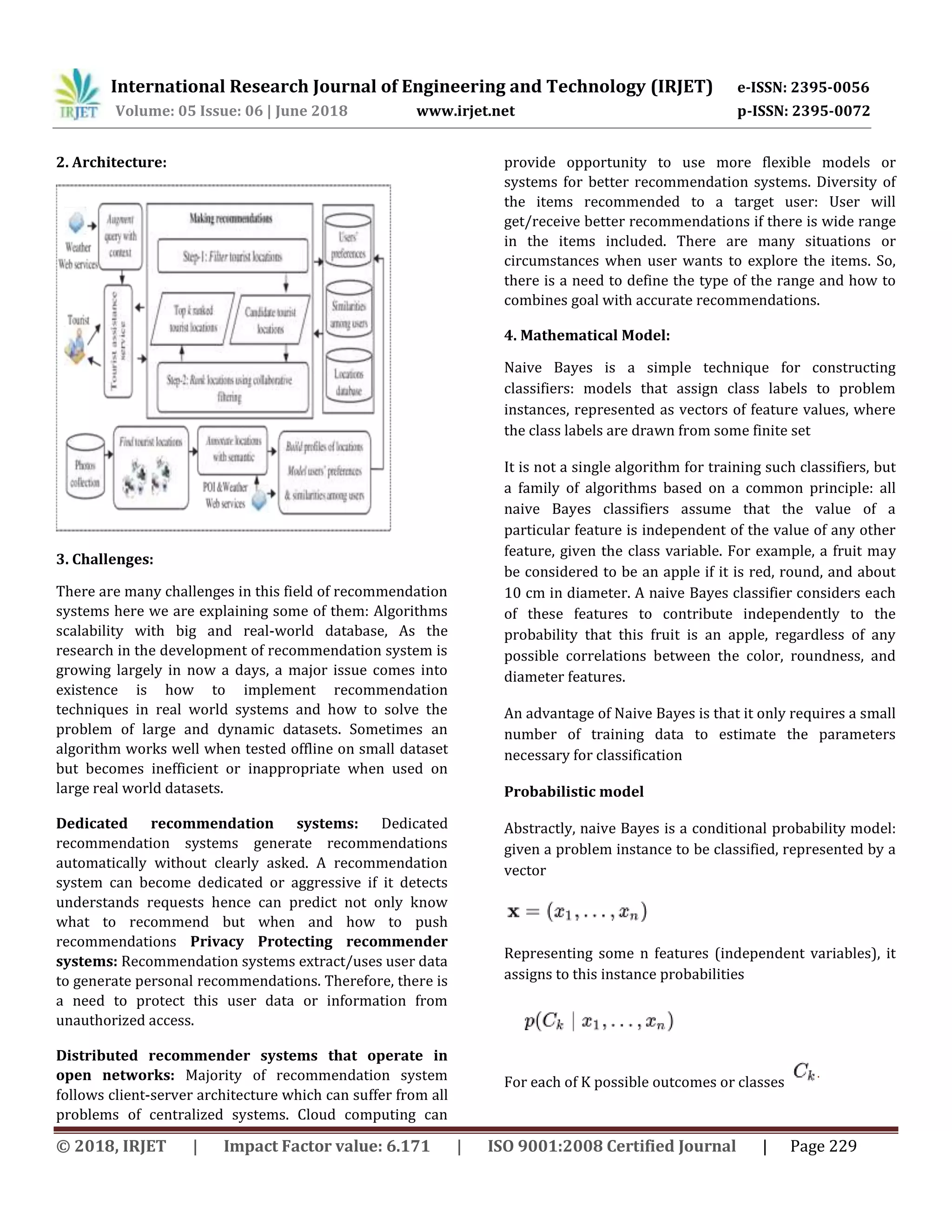 IRJET-Smart Tourism Recommender System | PDF | Search | Internet
