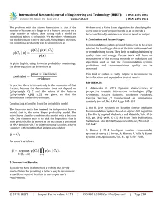 IRJET-Smart Tourism Recommender System | PDF | Search | Internet