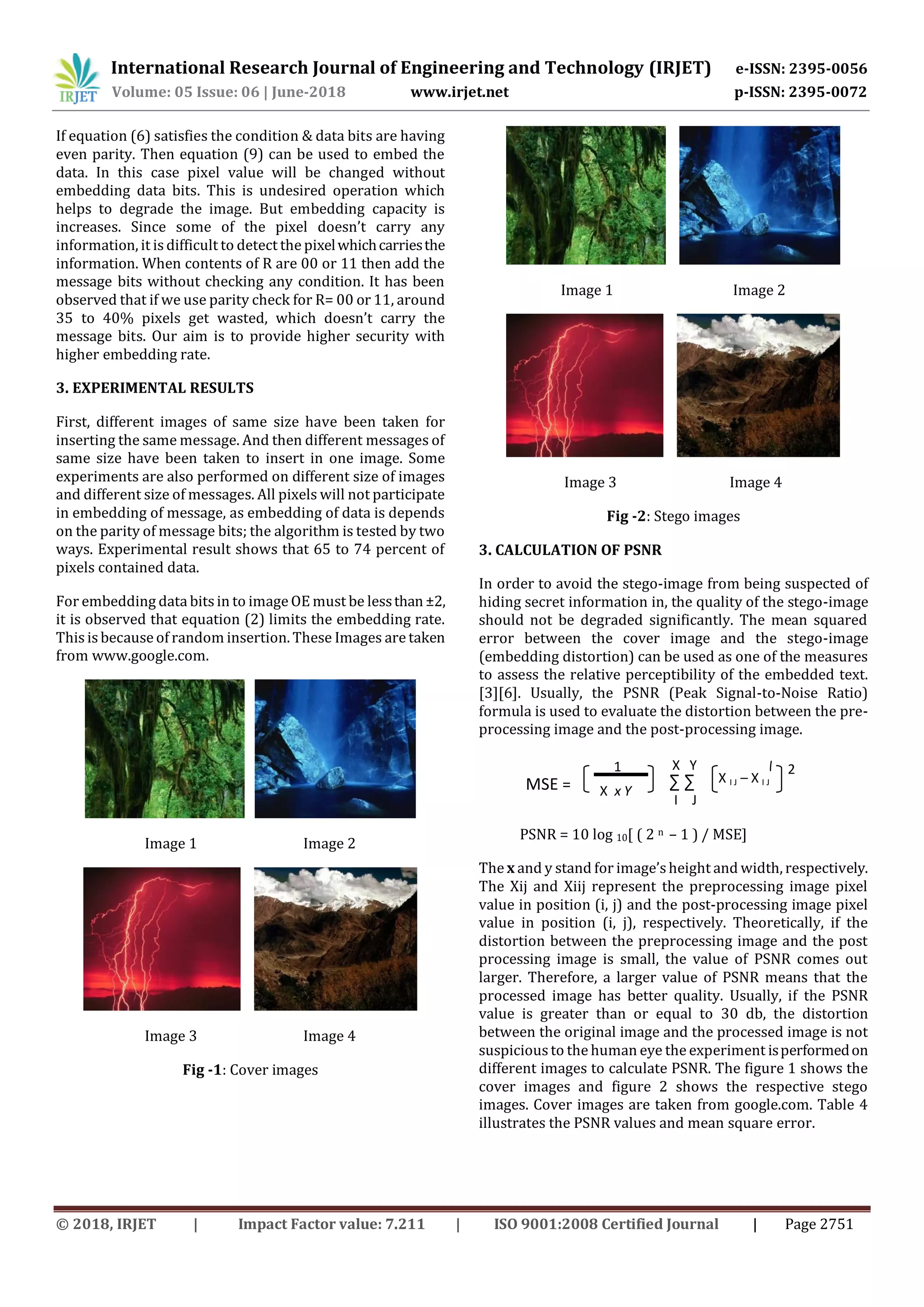 IRJET- An Improved 2LSB Steganography Technique for Data Transmission | PDF | Programming ...