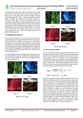 IRJET- An Improved 2LSB Steganography Technique for Data Transmission | PDF | Programming ...