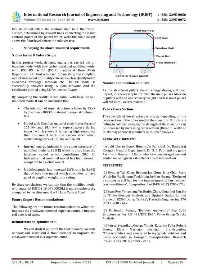 IRJET-Multi-Material & Lightweight Design Optimization of a Volvo B9r Bus Frame Structure ...