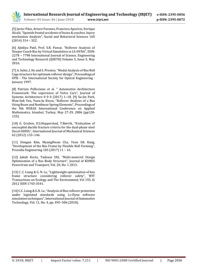 IRJET-Multi-Material & Lightweight Design Optimization of a Volvo B9r Bus Frame Structure ...