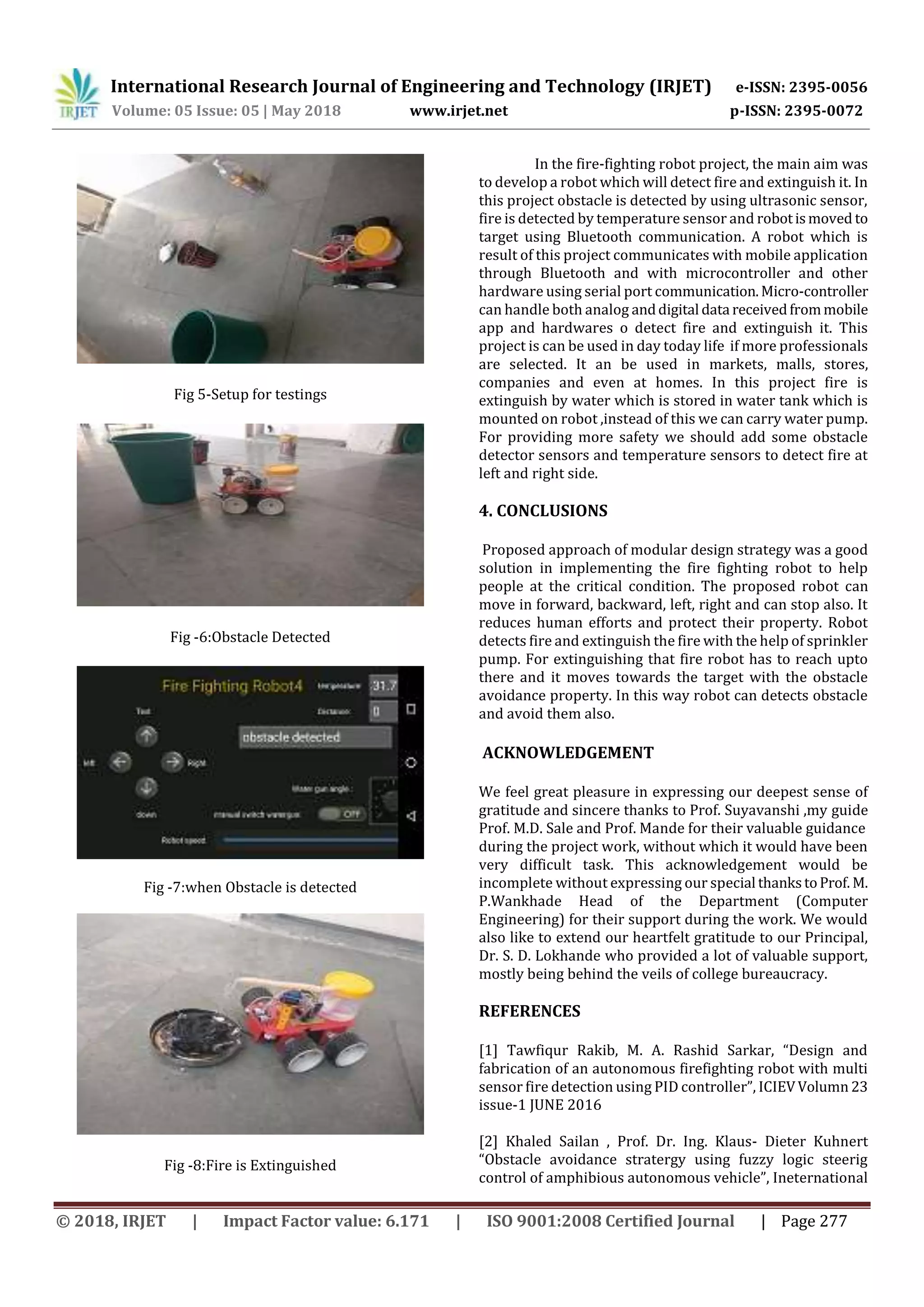 IRJET-Android Controlled Firefighting Robot using Arduino | PDF IRJET-Android Controlled Firefighting Robot using Arduino | PDF