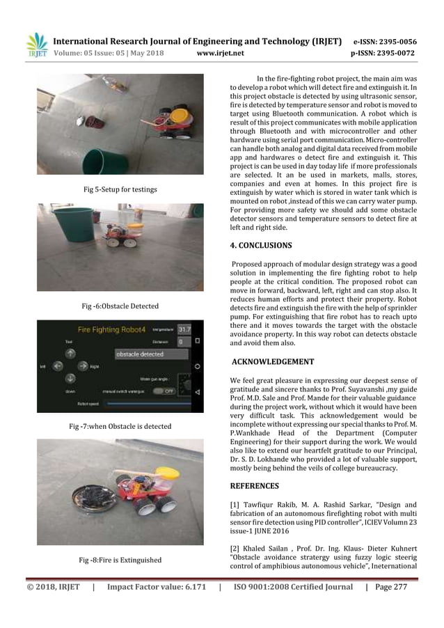 Irjet Android Controlled Firefighting Robot Using Arduino Pdf