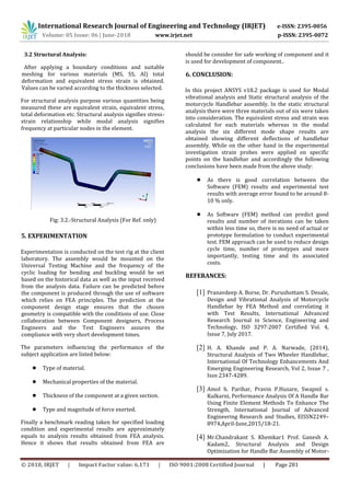 IRJET-Design Analysis & Optimization of two Wheeler Handlebar | PDF