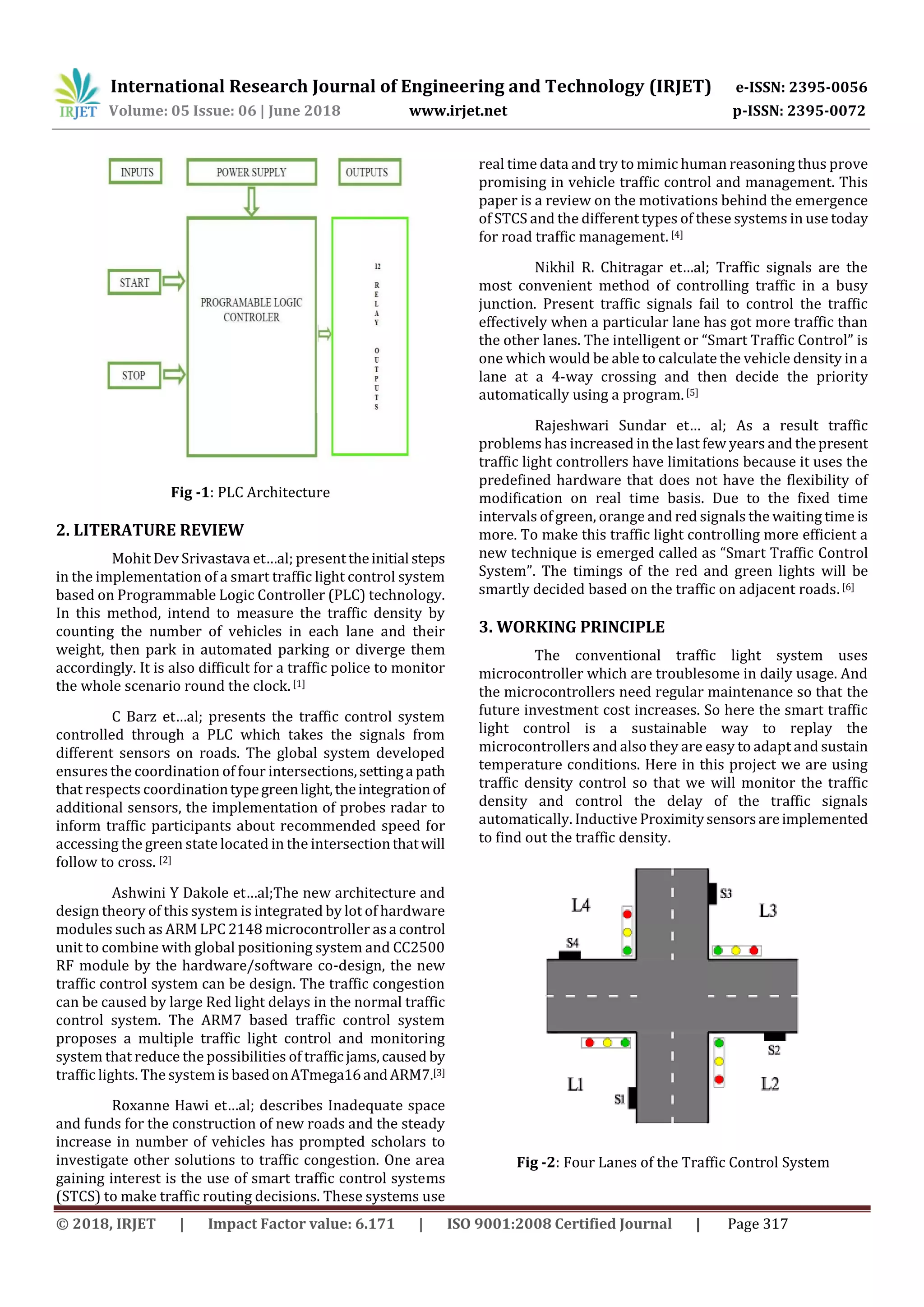 IRJET-Intellectual 4way Traffic Control System using PLC and SCADA | PDF