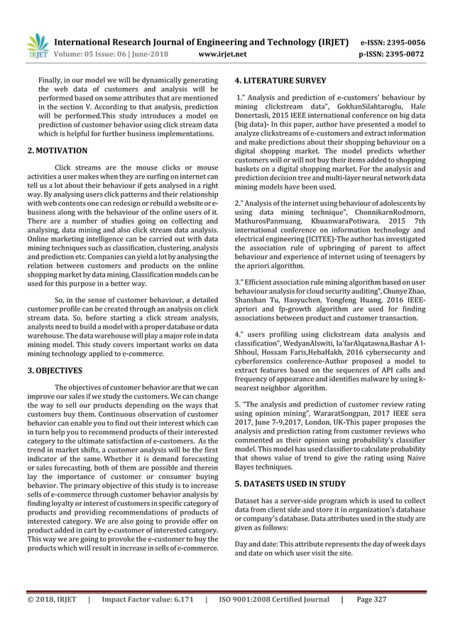 IRJET-User Profile based Behavior Identificaton using Data Mining Technique | PDF