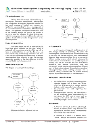 IRJET- Secure Cloud Storage through Dual Protection | PDF