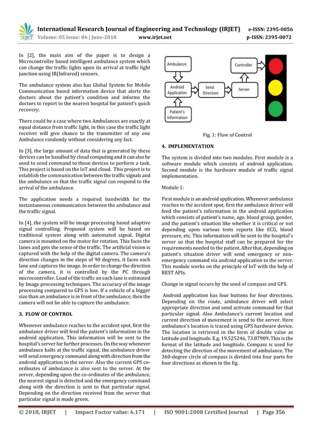 IRJET- Intelligent Traffic Control System for Smart Ambulance | PDF