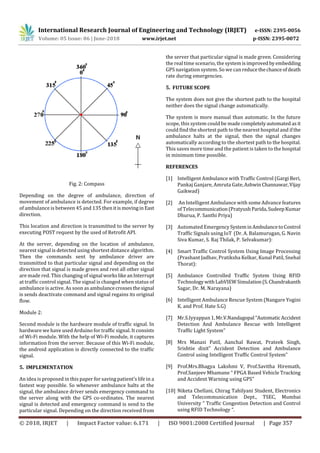 IRJET- Intelligent Traffic Control System for Smart Ambulance | PDF