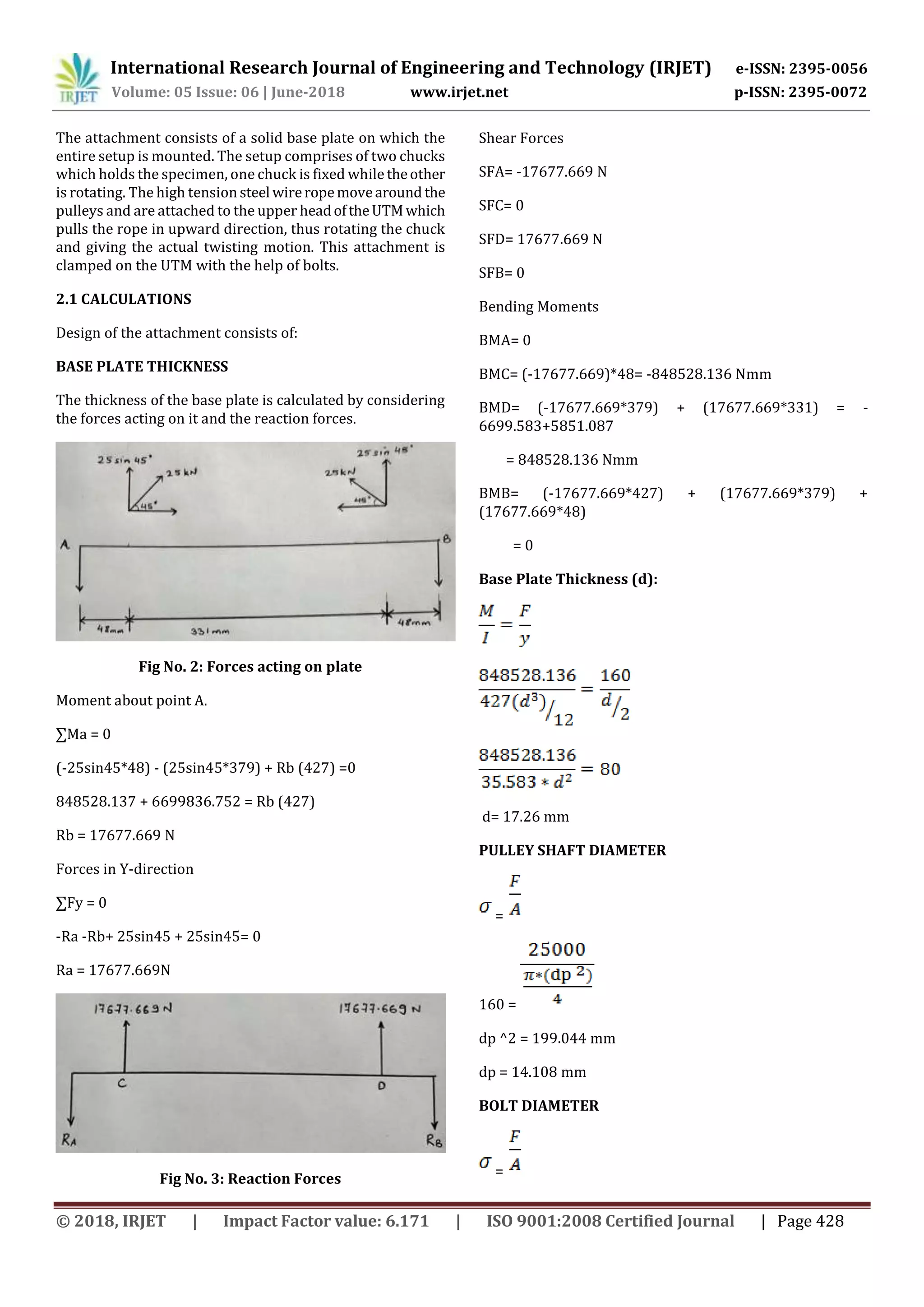 IRJET- Torsional Testing on UTM | PDF