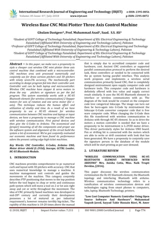 Wireless Base CNC Mini Plotter Three Axis Control Machine | PDF