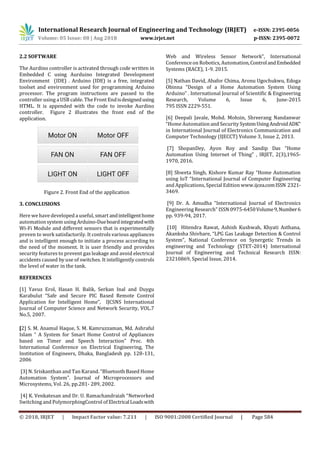 IRJET- IoT based System for Smart and Secured Home | PDF